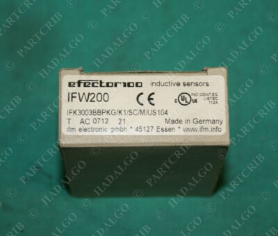 IFM, IFW200, IFK3003BBPKG/K1/SC/M/US104 Efector Proximity Sensor NEW | eBay