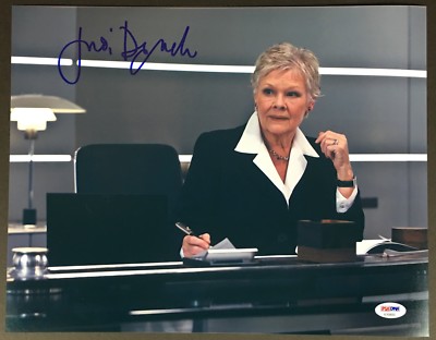 JUDI DENCH SIGNED 11X14 PHOTO AUTOGRAPH PSA DNA COA JAMES BOND M | eBay UK