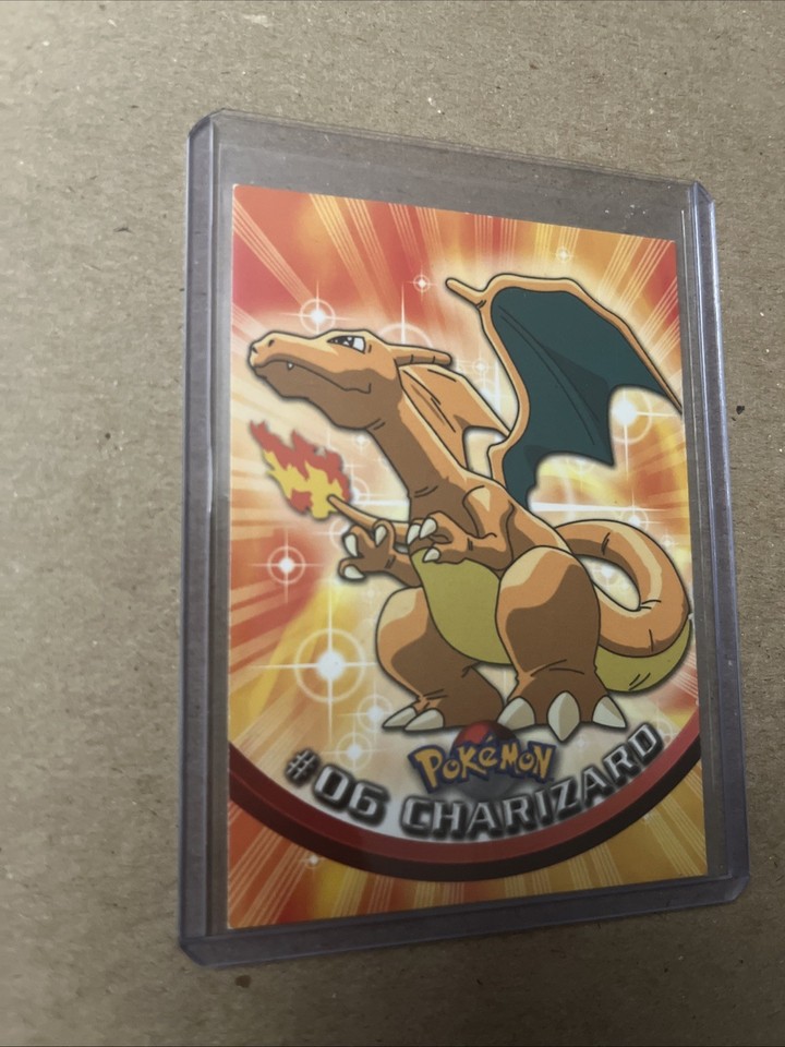 Pokemon Card Charizard #06 TOPPS Series 1 Blue Logo Non-Holo Soft ...