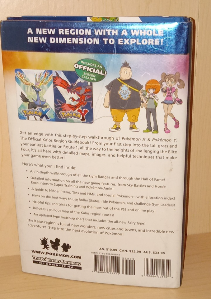 Pokemon X Y Official Kalos Book & Guide No Posters | eBay