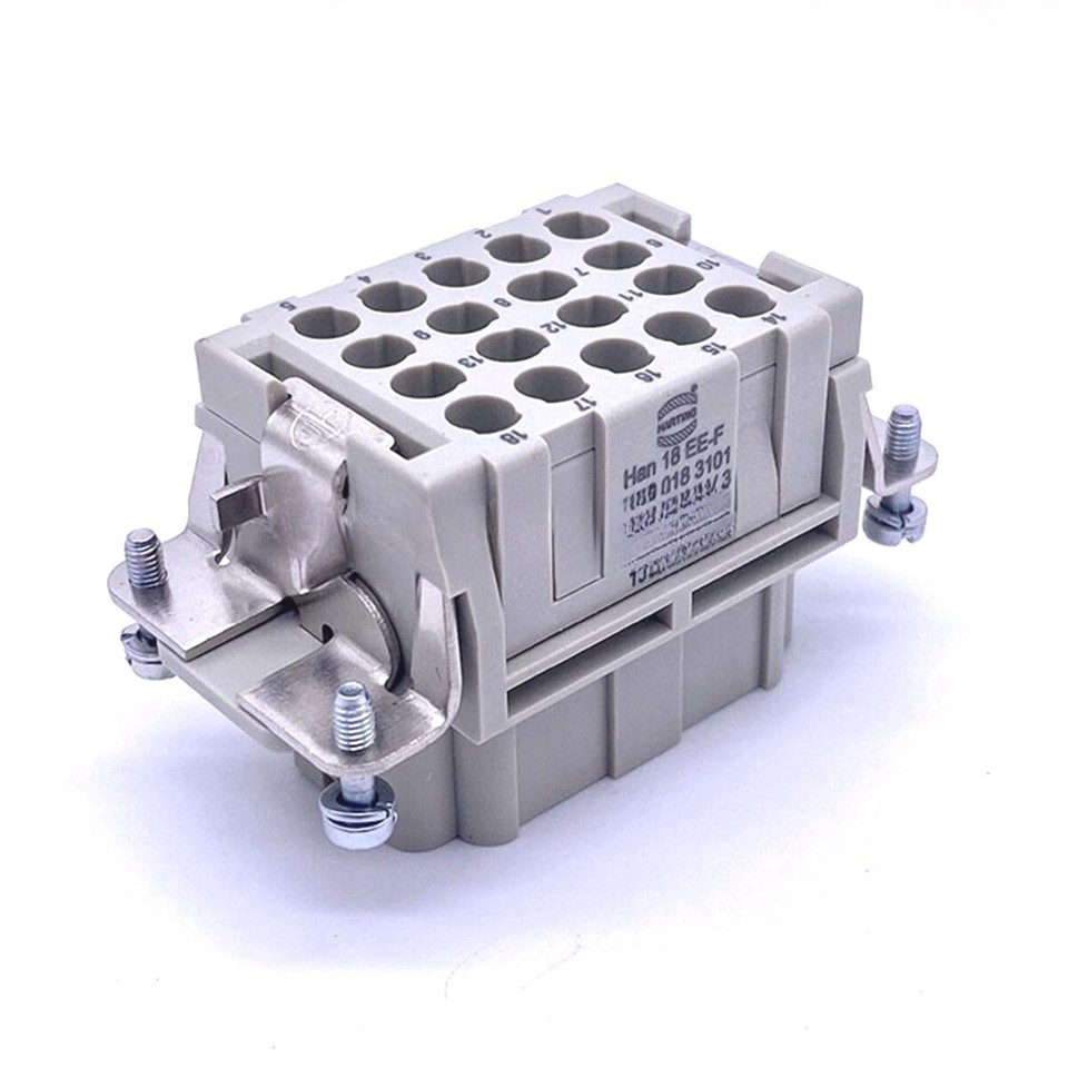 09320183101 Heavy-duty connector 18-pin cold-pressed plug 16A HAN-18EE ...