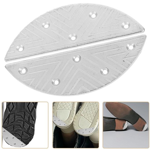 2 Pairs Metal Wear-resistant Discs for Men's Shoes Heel Sole Repair ...