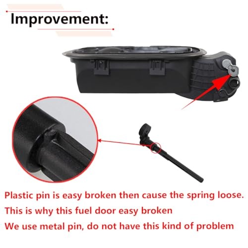 RLB-HILON Metal Pin Type Gas Fuel Door Tank Filler Pipe with White ...