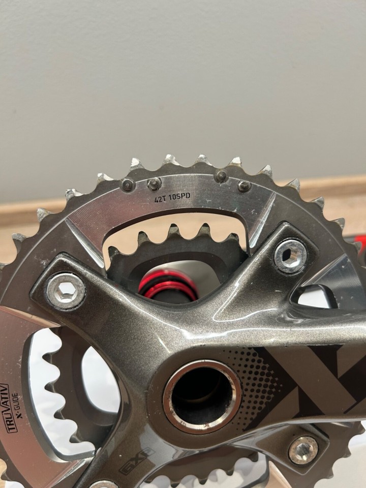 NEW SRAM XX 10s GXP Double Carbon Crankset 170mm 42/28t 10s +Ceramic ...