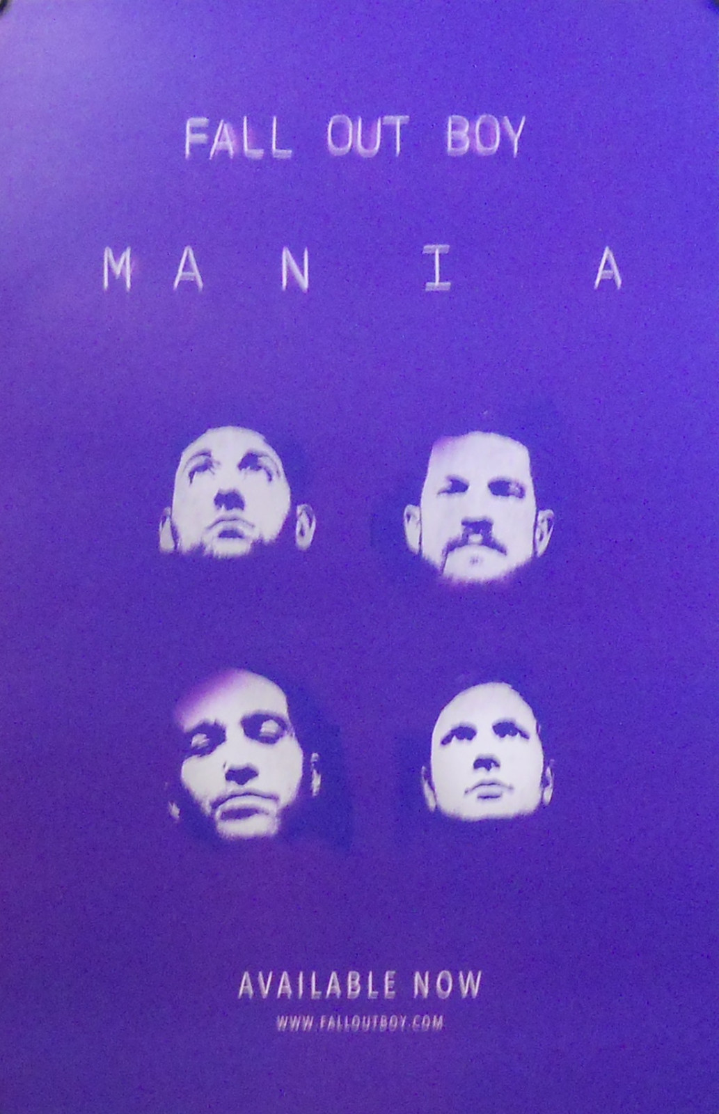 FALL OUT BOY, MANIA POSTER (L13) | eBay