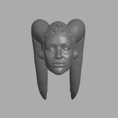Oola Twi'lek Dancer custom head for Star Wars Black Series & other ...