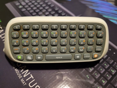 Microsoft Xbox 360 Controller Chatpad Keyboard Attachment OEM White | eBay