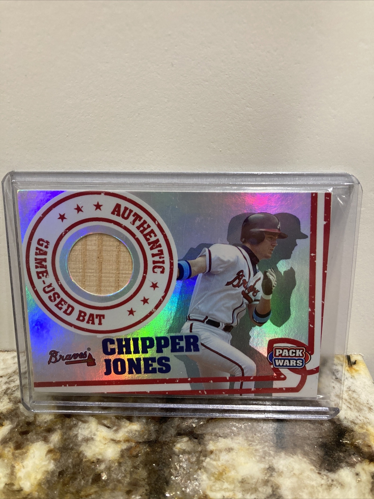2005 Topps Pack Wars Chipper Jones Game-Used Bat Card #PWR-CJB BRAVES ...