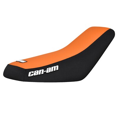 2003 -2007 Can Am Rally 175 200 ATV Seat Cover BLACK/ORANGE standard ...