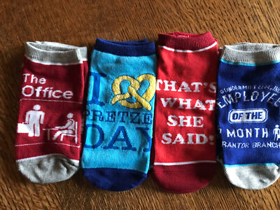 4 pack 6-12 The Office Socks | eBay