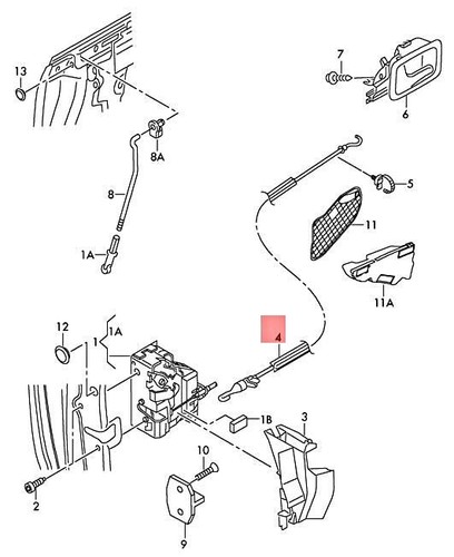 Genuine Bowden Cable Left A. Right AUDI A3 Cabriolet 8P3837085B | eBay