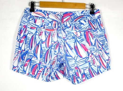 Lilly Pulitzer Red Right Return Callahan Shorts Size 0 | eBay