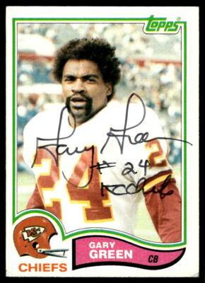 Gary Green Signed KANSAS CITY CHIEFS Card 1982 Topps | eBay