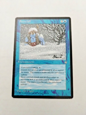 MTG Snowfall Ice Age Regular Common - Edge wear - See pics | eBay