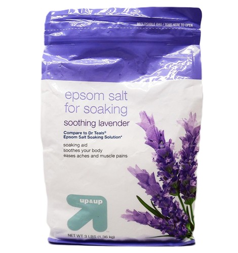 Up & Up Epsom Salt for Soaking Bath Solution Aid - Soothing Lavender ...