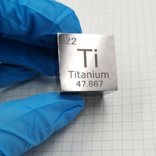 Metal Element Collection Titanium Cube Ti ≥ 99.5% Length 1 inch ...