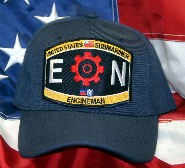 ENGINEMAN EN SUBMARINE RATING HAT PATCH CAP US NAVY PIN UP USS WOWRH ...