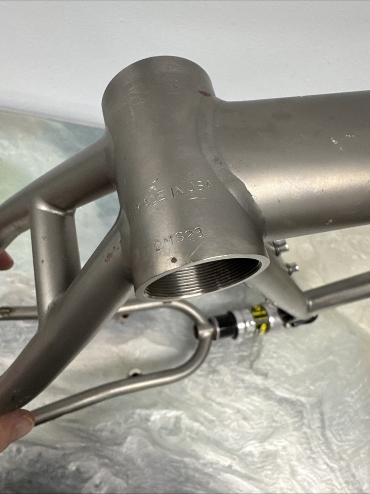 DEAN DUKE YBB Hand Built Classic Titanium MTB Frame Stratos Rim Brake ...