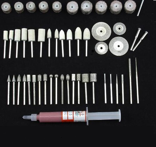 52pcs Diamond Mounted Burr Sets for Jade/Stone/Jewelry Making ...