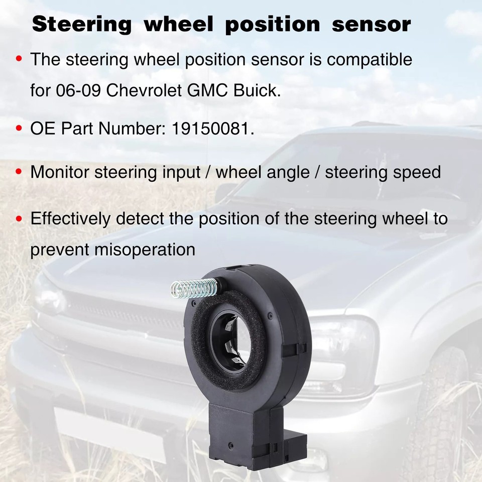 19150081 Steering Wheel Angle Position Sensor For GM Envoy For Saab 9 ...