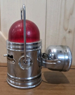 Vintage Flashlight Lantern Handheld Reflective Railroad Hazard/Silver ...