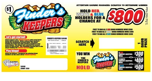 NEW pull tickets FINDER'S KEEPERS - Seal Card Tabs | eBay