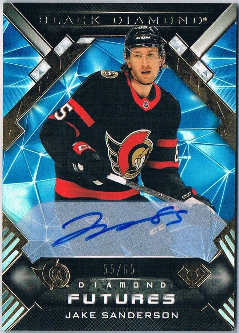 2022-23 Upper Deck Black Diamond - Diamond Futures Jake Sanderson #BDF ...