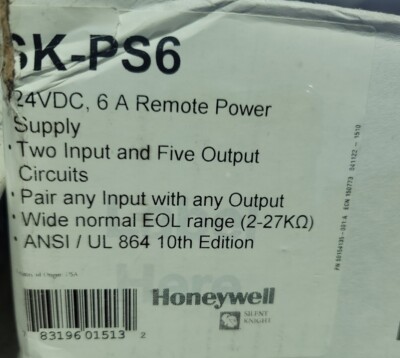 SILENT KNIGHT SK-PS6 FIRE ALARM POWER SUPPLY PANEL | eBay