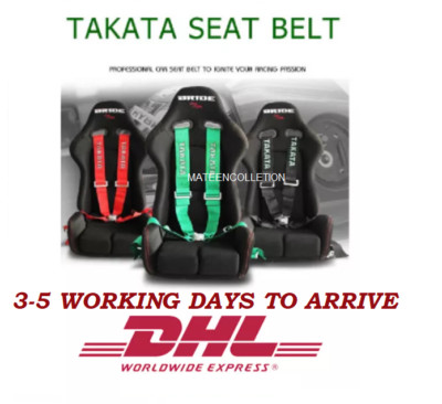 TAKATA 4 Point Snap-On 3" With Camlock Racing Seat Belt Harness ...