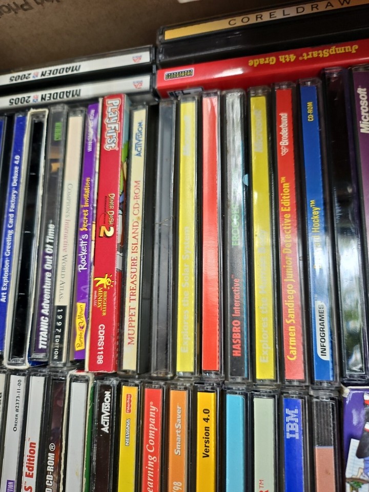 Lot Of 100 Vintage PC Games Nice Variety Good Title Estate Sale See ...