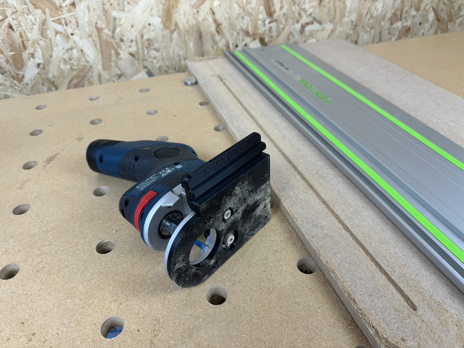 Bosch GKF-12V-8 Router Guide Rail Adaptor for Festool Guide Rail | eBay UK