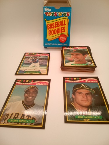 1987 Toys R Us Topps Baseball Rookies Set of (33) Bonds, Clark ...