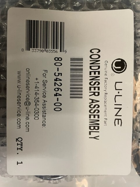 U-LINE 80-54264-00 Condenser Assembly for Beverage Center UHBV024-SG01A ...