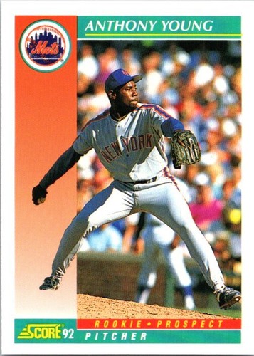 1992 Score - Rookie Prospects RC #756b Anthony Young | eBay