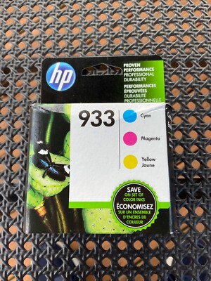 HP 933 Color Ink Cartridge OEM Genuine Sealed Retail Box Expired 4/2020 ...