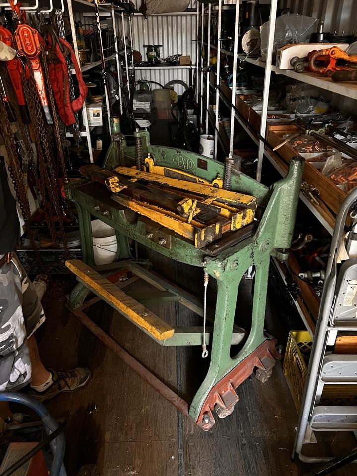 3’ Pexto Stomp Shear - With Front Support Arms And Back Stop Gauge | eBay