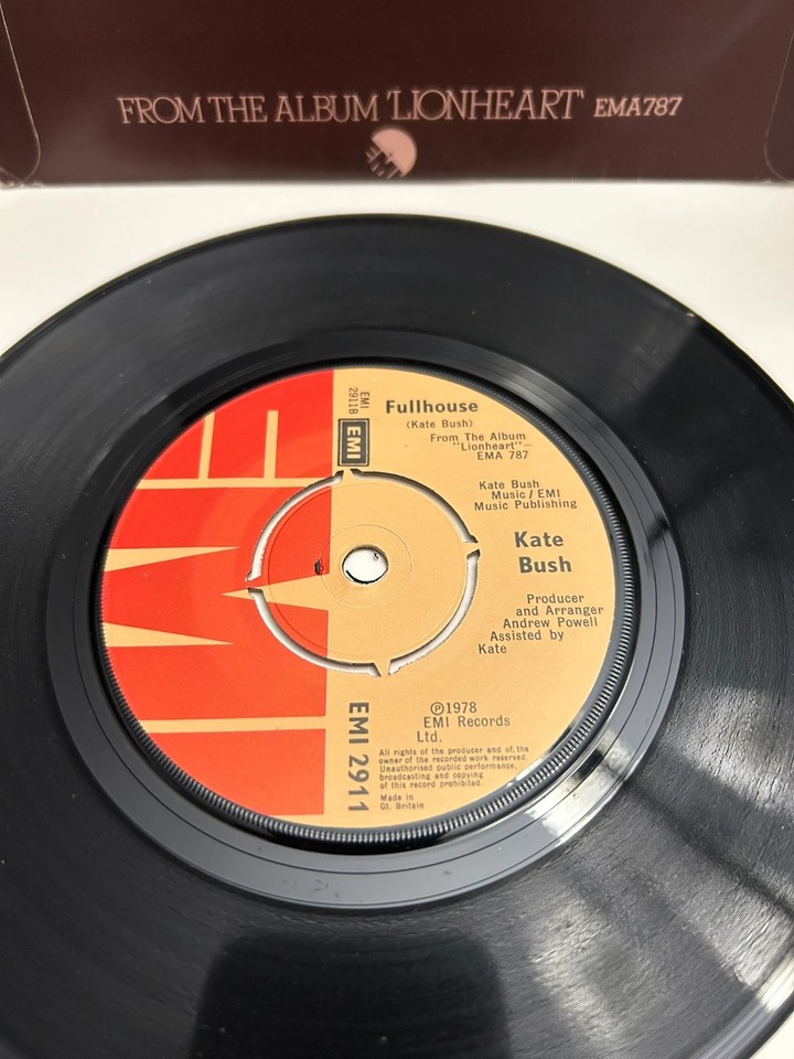 NM 1979 KATE BUSH Wow B/W Full House UK Pic Sleeve 7" Björk Lorde ...