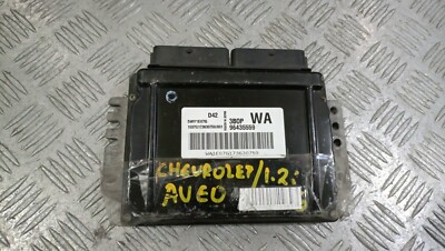 Chevrolet Aveo 1.2i Engine Control Unit ECU 96435559 5WY1E07G ID109697 ...