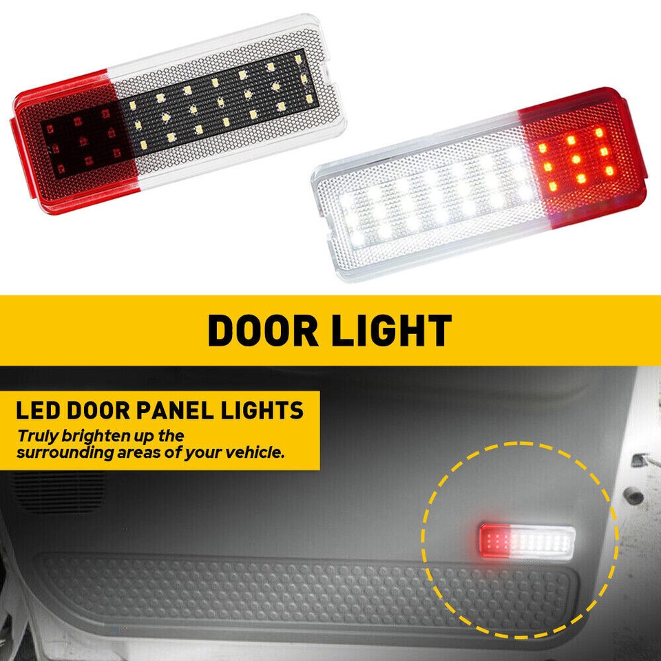 2x Interior Door Panel Light Reflector For 99-07 Ford Super Duty F250 ...