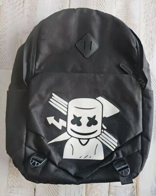 Marshmello Man Backpack Black USB & Headphone Ports | eBay