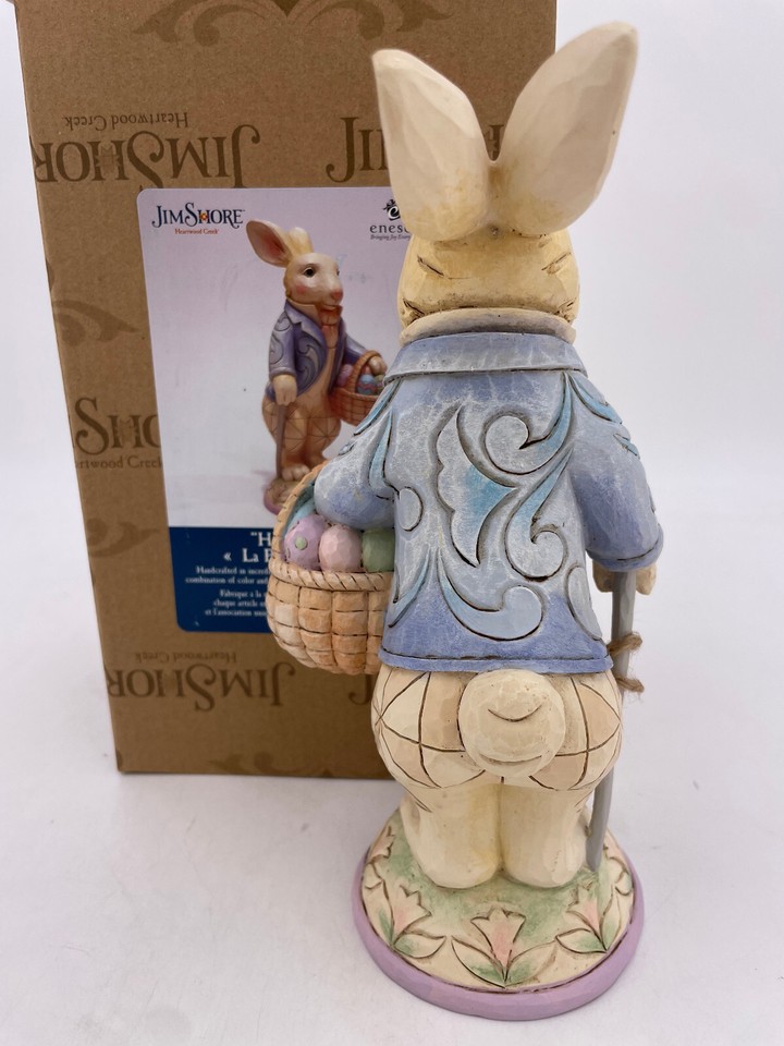Enesco Jim Shore - Easter Bunny with Basket (8.5”) #6009157 | eBay