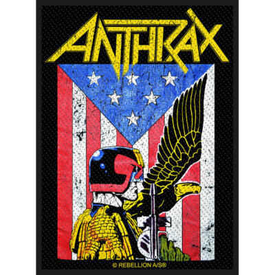 Anthrax 'Judge Dredd' sew on patch - Official merchandise - Free postage | eBay UK