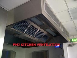 Island Type Commercial Kitchen Extraction Canopy Canopies Hood Baffle ...