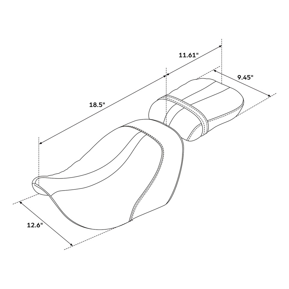 Two-Piece Driver & Passenger Seat Fit For Harley Nightster RH975 2022 ...