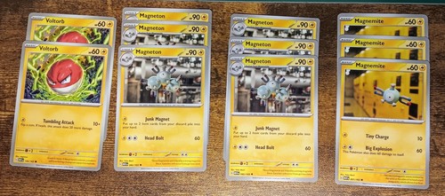 Pokemon Cards SV 151 Lot of 11- Voltorb 100/165, Magneton 082/165 ...