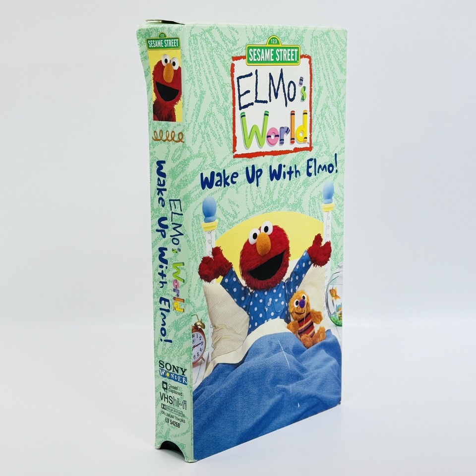 Elmos World - Wake Up With Elmo VHS Tape 2002 Sesame Street Kids ...