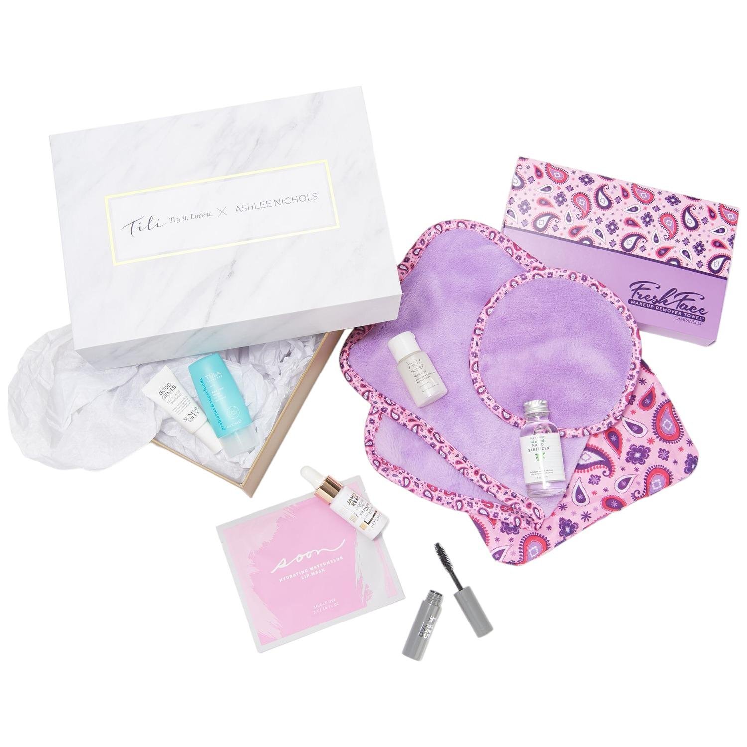 TILI Try it Love it x Ashlee Nichols 8-Piece Sample Beauty Box | eBay