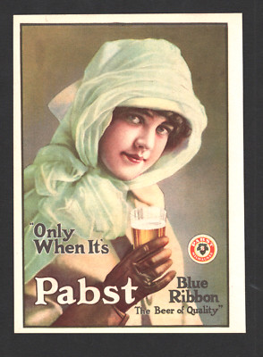 1914 Pabst Blue Ribbon Beer Ad Only When It's Pabst | eBay