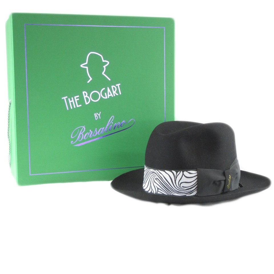 Borsalino Humphrey Bogart Limited Edition Fur Felt Fedora w/ Custom ...