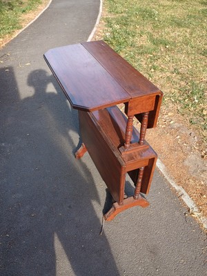 Victorian Mahogany 2 Tier Folding Sutherland Afternoon Tea Table | eBay UK